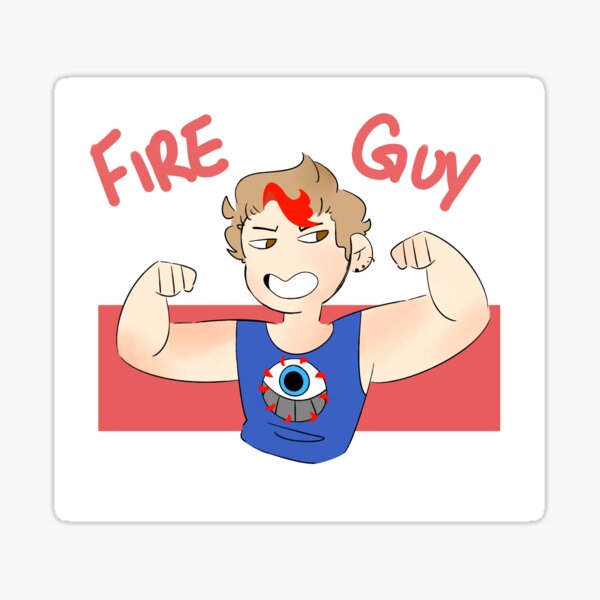 "Fire Guy" Sticker by artttho | Redbubble