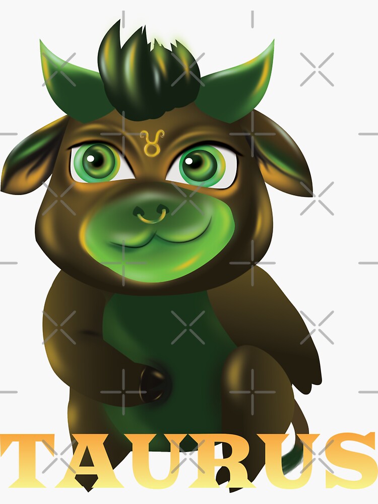 "Taurus (boy)" Sticker for Sale by Ferelwing | Redbubble
