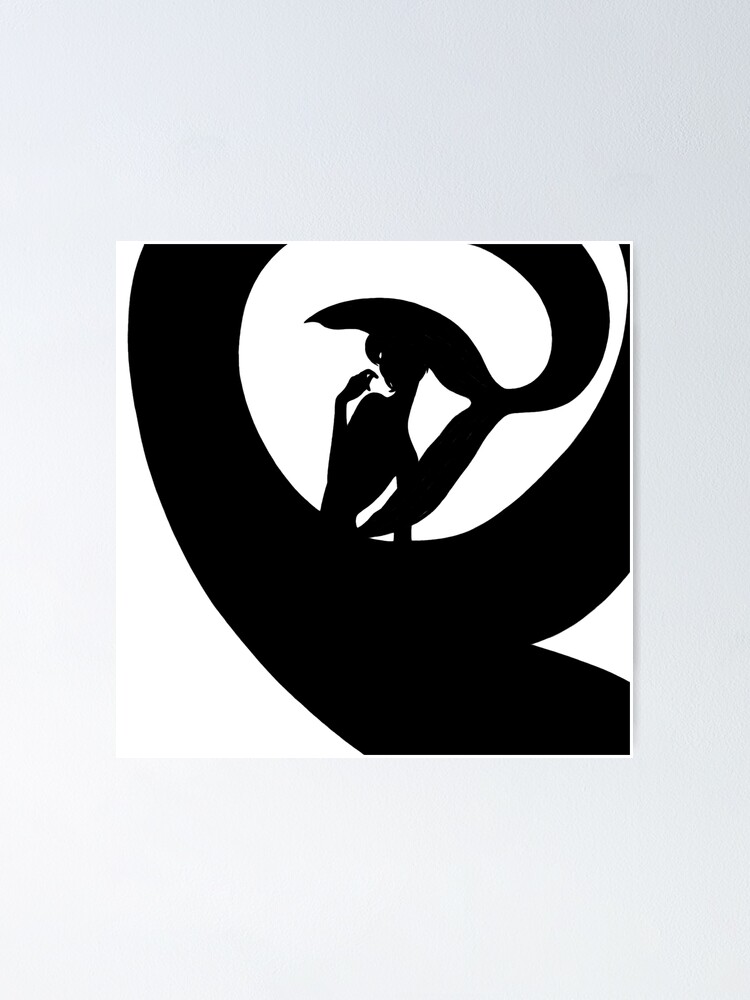 "Merman Silhouette" Poster for Sale by ShnoobDesign | Redbubble