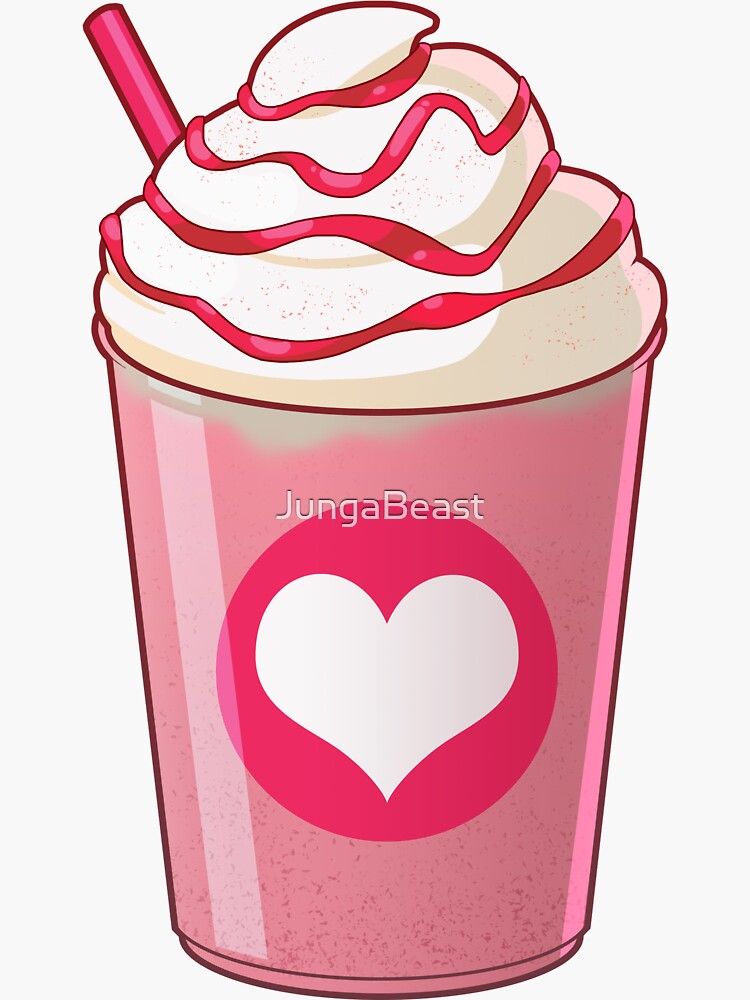"Strawberry Frappe" Sticker for Sale by JungaBeast | Redbubble