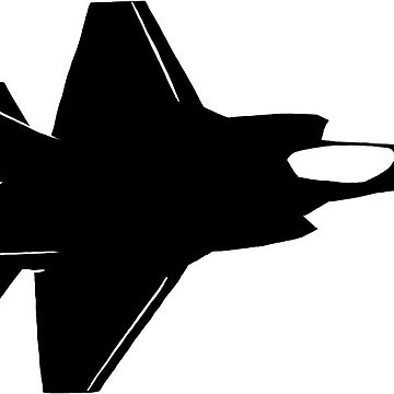 "F-35 silhouette" Sticker for Sale by BeeeBot | Redbubble