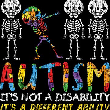 "Autism Awerness - Skeleton Dabbing Autistic Kids Awareness" Poster for ...