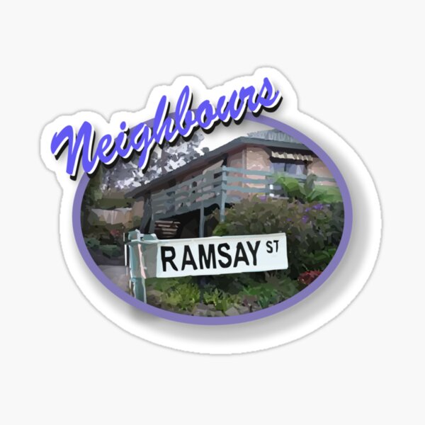 "Neighbours Ramsay Street " Sticker for Sale by PatchWorld | Redbubble