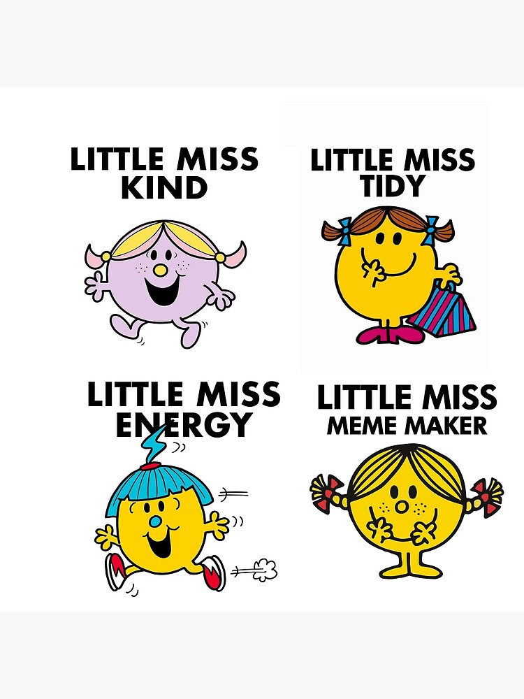 "Little Miss" Poster for Sale by salvadormat | Redbubble