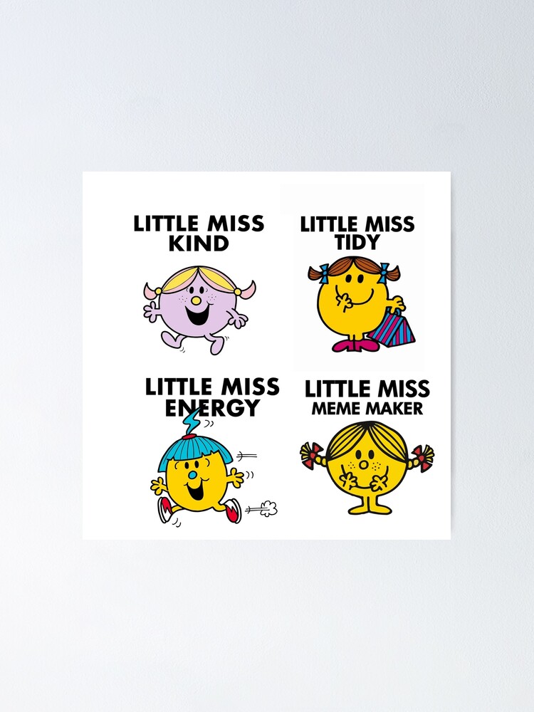 "Little Miss" Poster for Sale by salvadormat | Redbubble