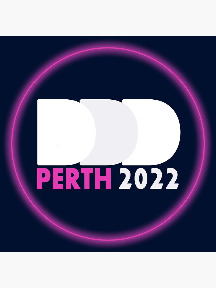 "DDD Perth 2022" Sticker for Sale by dddperth | Redbubble