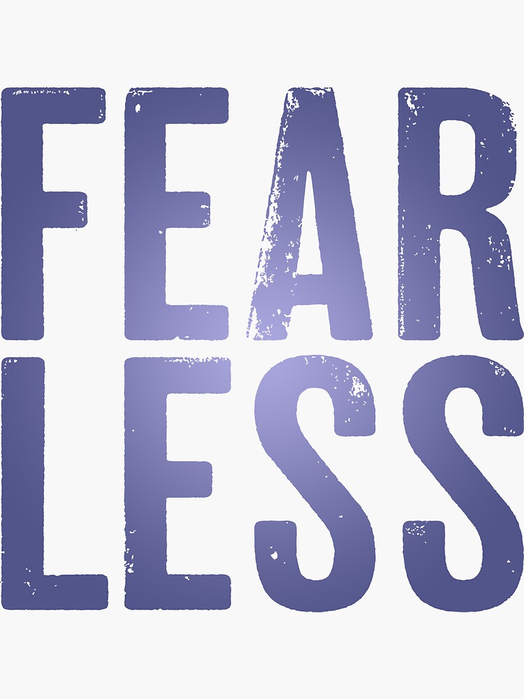 "Fear less #2 v.3" Sticker for Sale by x1brett | Redbubble