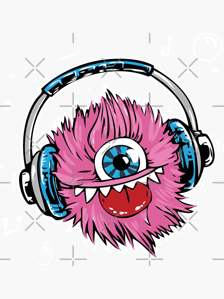 "Cute Funny Freak " Sticker for Sale by AYAZOU | Redbubble