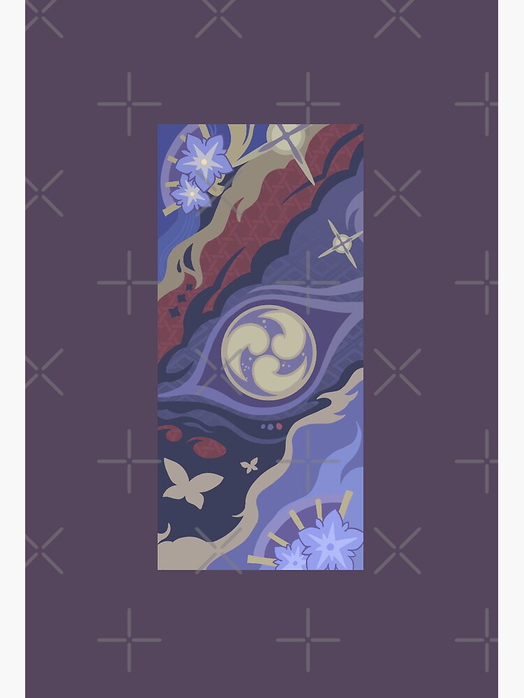 "Genshin Impact Raiden Shogun official friendship namecard" Art Board ...