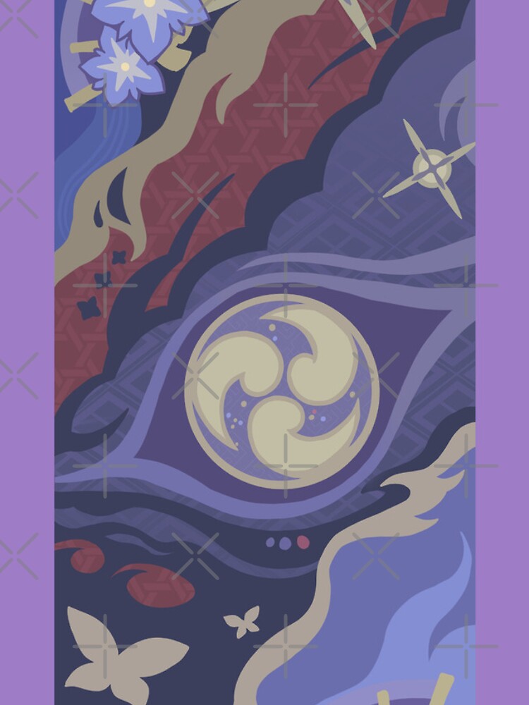 "Genshin Impact Raiden Shogun official friendship namecard" iPhone Case ...