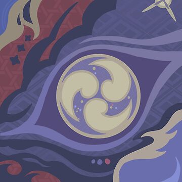 "Genshin Impact Raiden Shogun official friendship namecard" Art Board ...