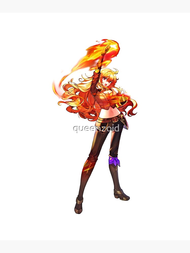 Rwby Yang Xiao Long Sticker Poster For Sale By Queenzoid Redbubble