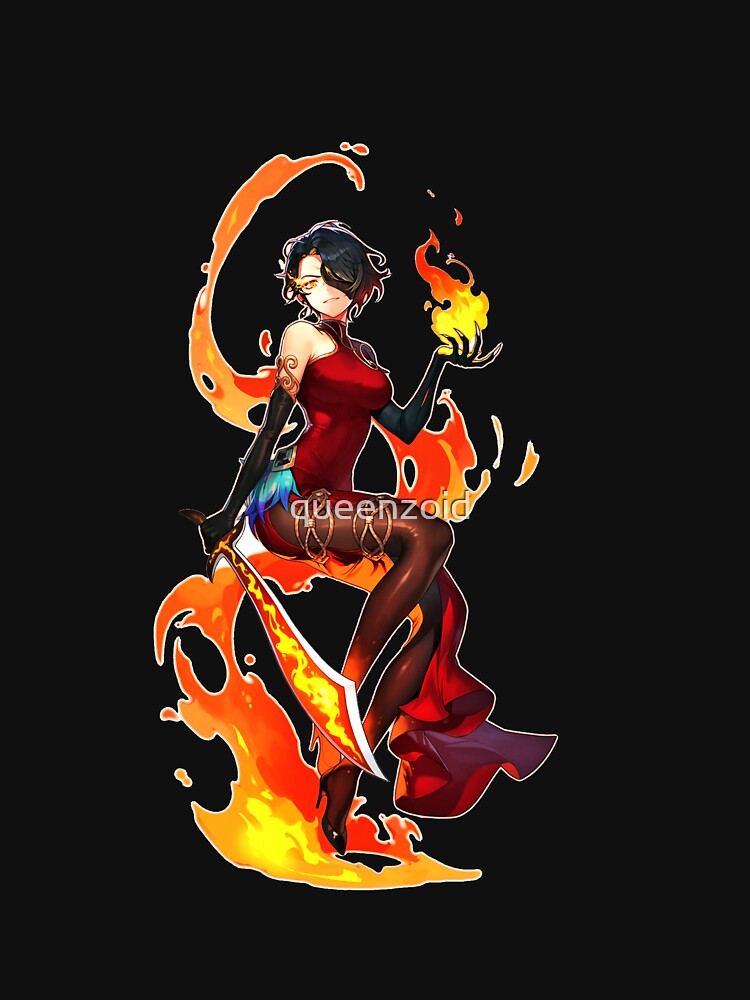 "Rwby Ruby Rose Sticker " T-shirt for Sale by queenzoid | Redbubble ...