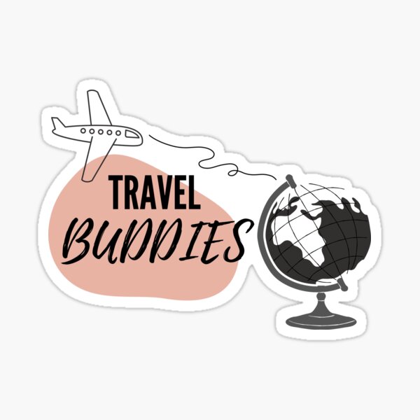 "Travel Buddies" Sticker for Sale by Quill-Design | Redbubble