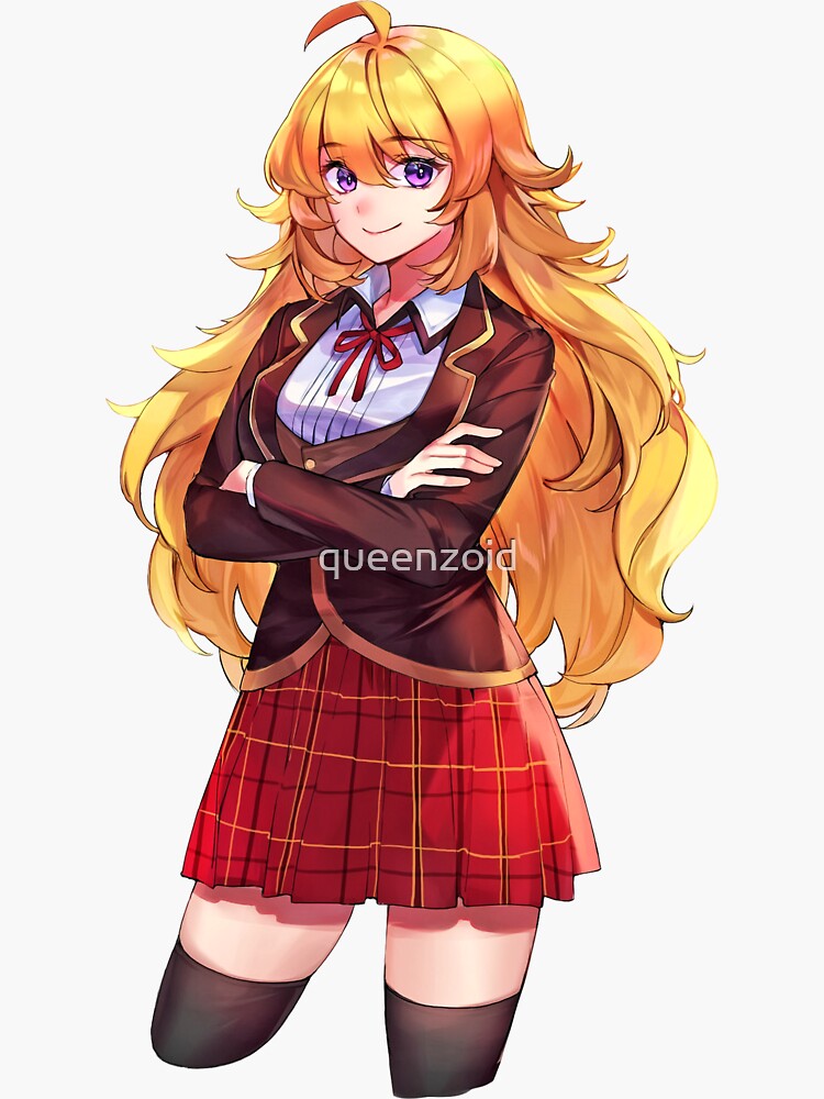 "Rwby Yang Xiao Long Anime Sticker " Sticker for Sale by queenzoid ...