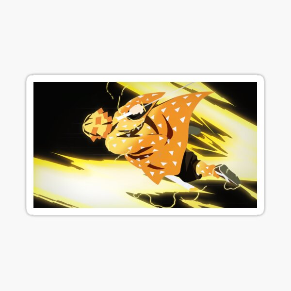 "Zenitsu" Sticker for Sale by flyowers | Redbubble