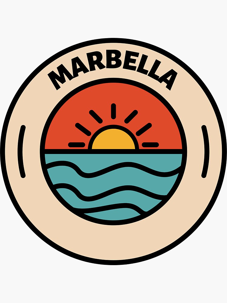 "marbella" Sticker for Sale by catlovers5 | Redbubble