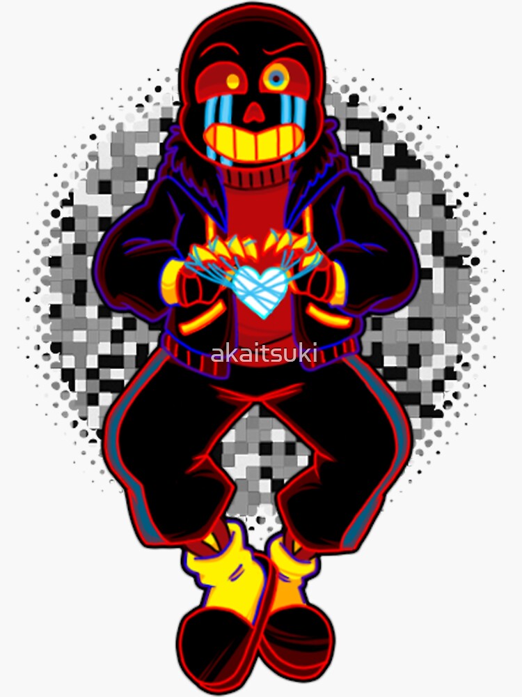 "ERROR!Sans (REUPLOAD)" Sticker for Sale by akaitsuki | Redbubble