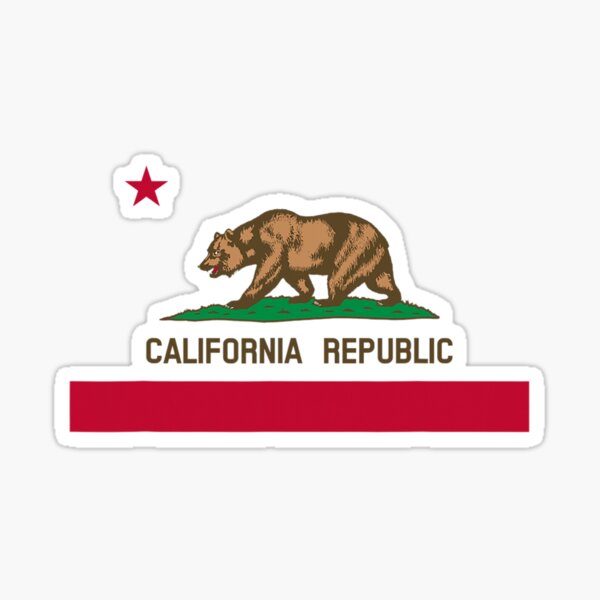 "California Republic State Flag" Sticker for Sale by ageddaughter679 ...