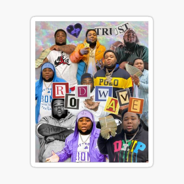 "rod wave hiphop" Sticker for Sale by discordzeepelin | Redbubble