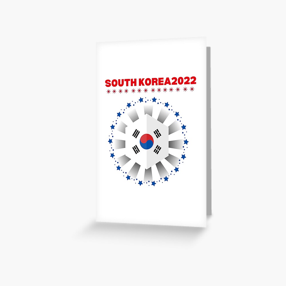 World Cup Qatar 2022 South Korea Flag Greeting Card For Sale By Mr