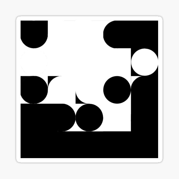 "Negative Space Part 1" Sticker for Sale by theseRmyDesigns | Redbubble