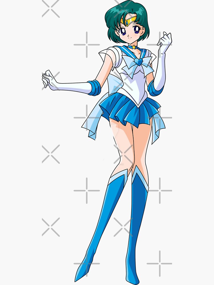 "Ami Mizuno - Sailor Mercury" Sticker for Sale by LittleDelta | Redbubble