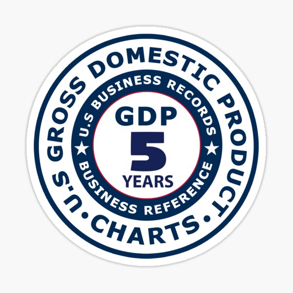 "5 Years U.S GDP Charts Company Anniversary gifts. GDP Accreditation ...
