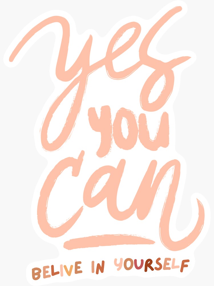 "Encouraging Sticker | Boho Sticker | Positive Affirmation | Yes You ...