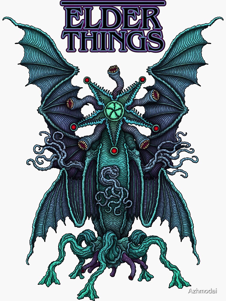 "Elder Things - Azhmodai 22" Sticker for Sale by Azhmodai | Redbubble