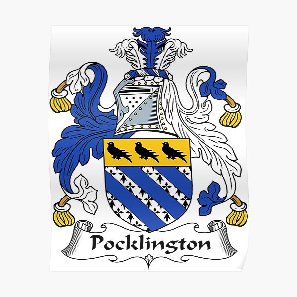 "Pocklington" Poster for Sale by HaroldHeraldry | Redbubble
