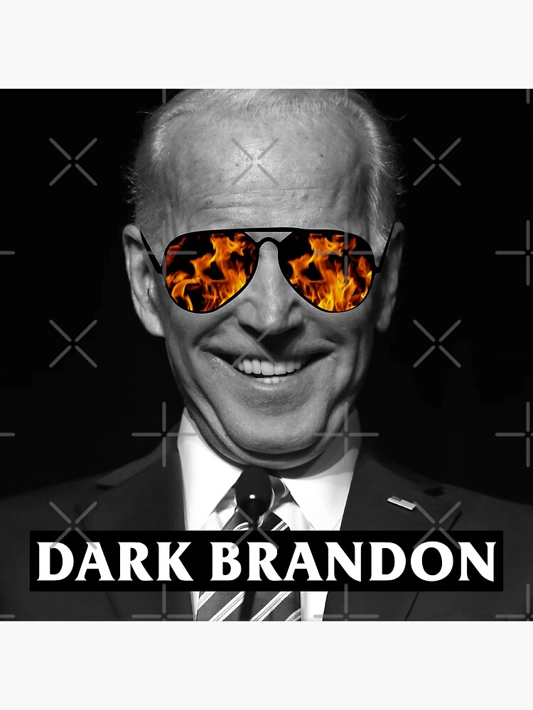 "Dark Brandon Joe Biden Aviator Flames" Art Print for Sale by Heartworx ...