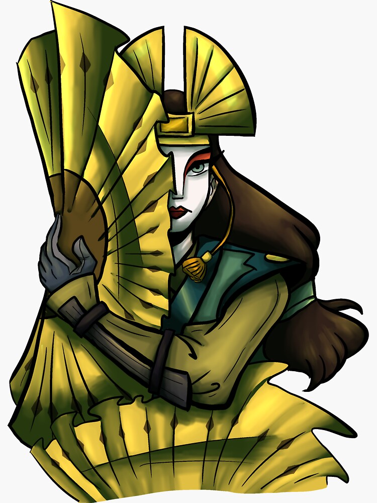 "avatar kyoshi (no text variant)" Sticker for Sale by emmelineclose ...