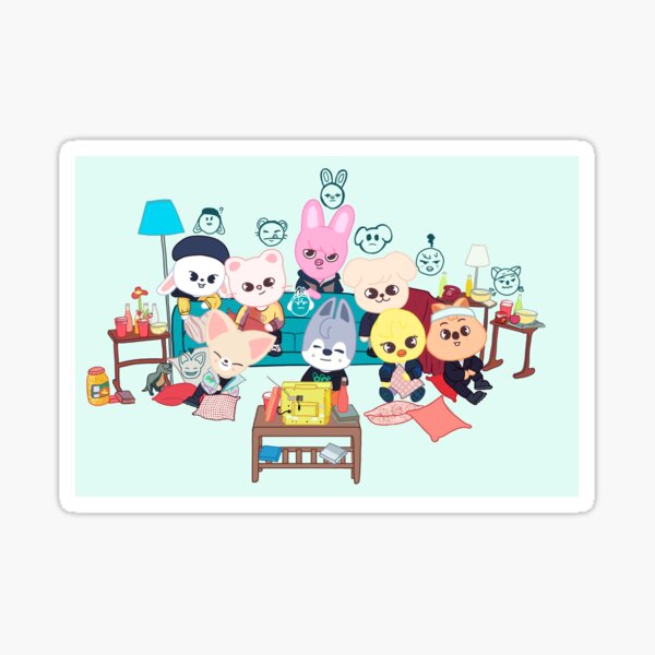 "STRAY KIDS (SKZOO) All Members Gone Days " Sticker for Sale by ...