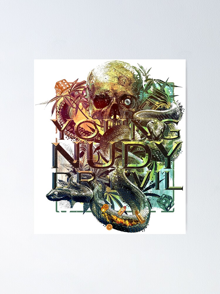 "skull snake young rapper" Poster for Sale by romanovcliss | Redbubble