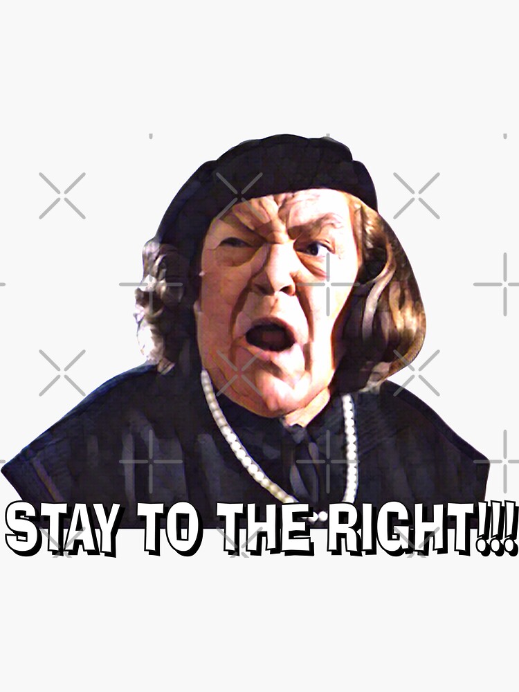 "THE GOONIES - stay to the right!" Sticker for Sale by SynthOverlord ...