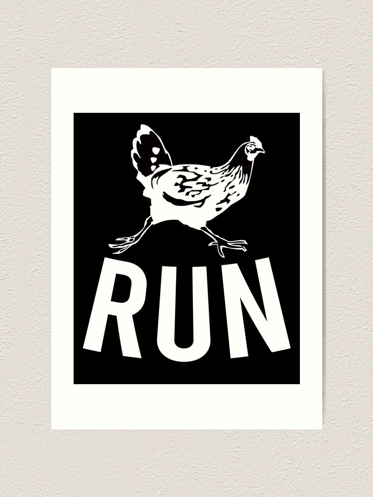 "gtg chicken | running chicken meme" Art Print for Sale by AdelDa19 ...
