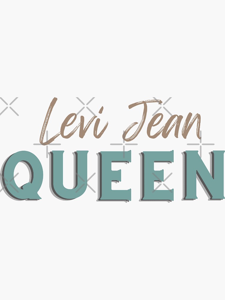 "Zach Bryan Levi Jean Queen" Sticker for Sale by EK212 | Redbubble