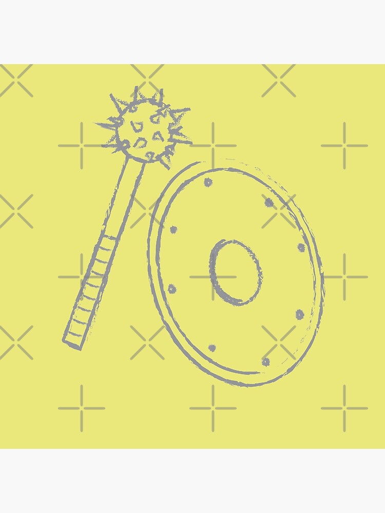 "Mace and Shield Logo" Art Print for Sale by skocartwork | Redbubble