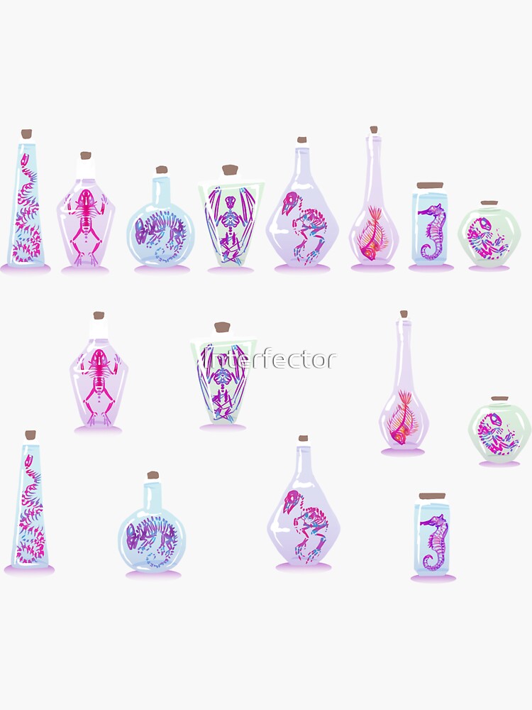 "Diaphonized specimen jars" Sticker for Sale by Interfector | Redbubble