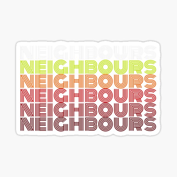 "neighbours " Sticker for Sale by NataliArts | Redbubble
