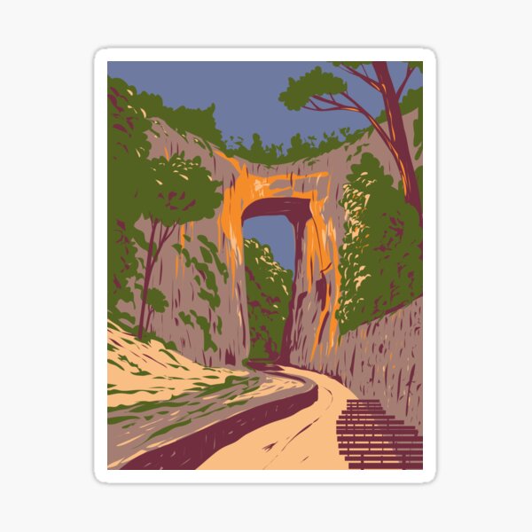 "Natural Bridge State Park" Sticker for Sale by Ermland-LabeL | Redbubble