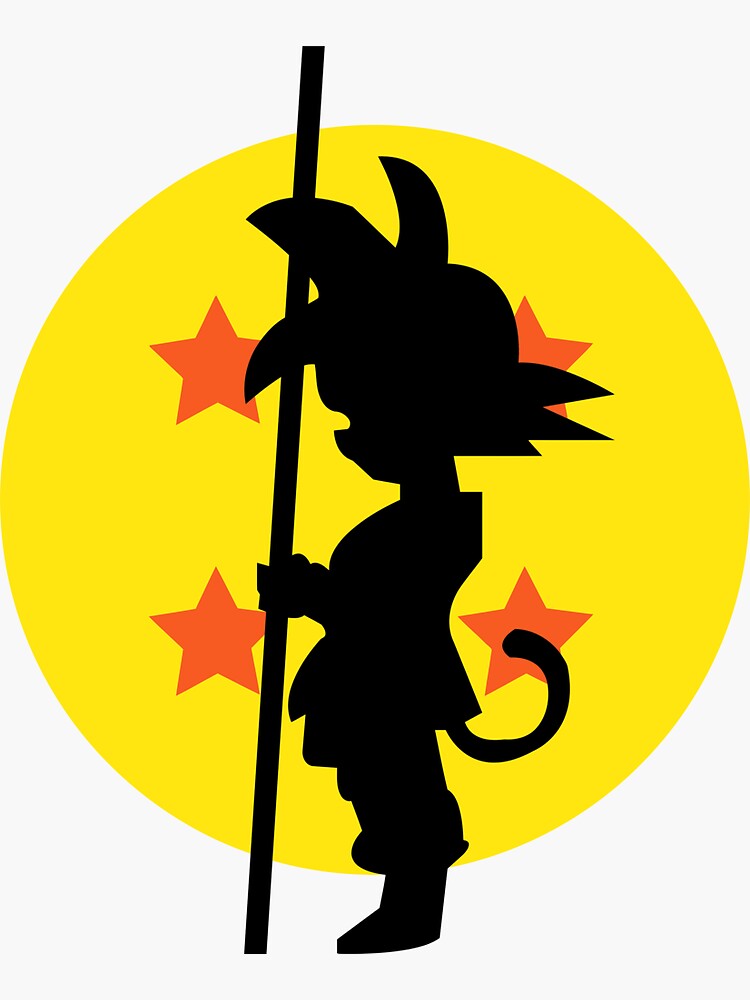 "little goku" Sticker for Sale by day-vader | Redbubble