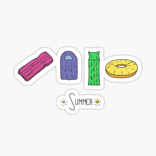 "rubber mattress / air mattress" Sticker for Sale by kikachu03 | Redbubble