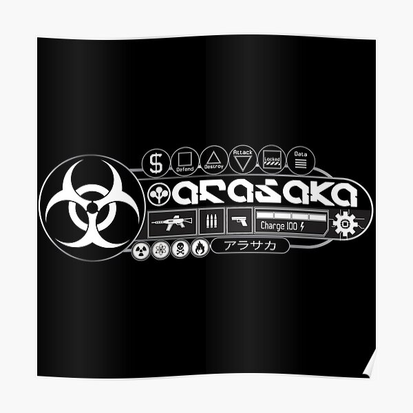 "Cyberpunk - Arasaka Corporation アラサカ社 - V3" Poster for Sale by clubtee ...