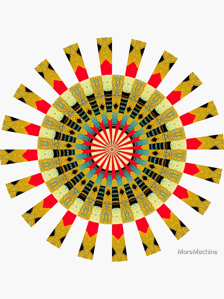 "Circus Mandala, ESOTERIC" Sticker for Sale by MoreMachine | Redbubble