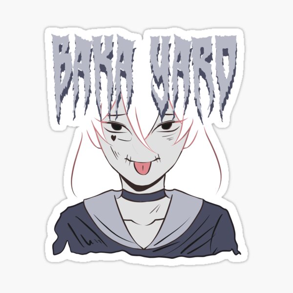 "Baka Yaro anime boy" Sticker for Sale by JuliaPop | Redbubble