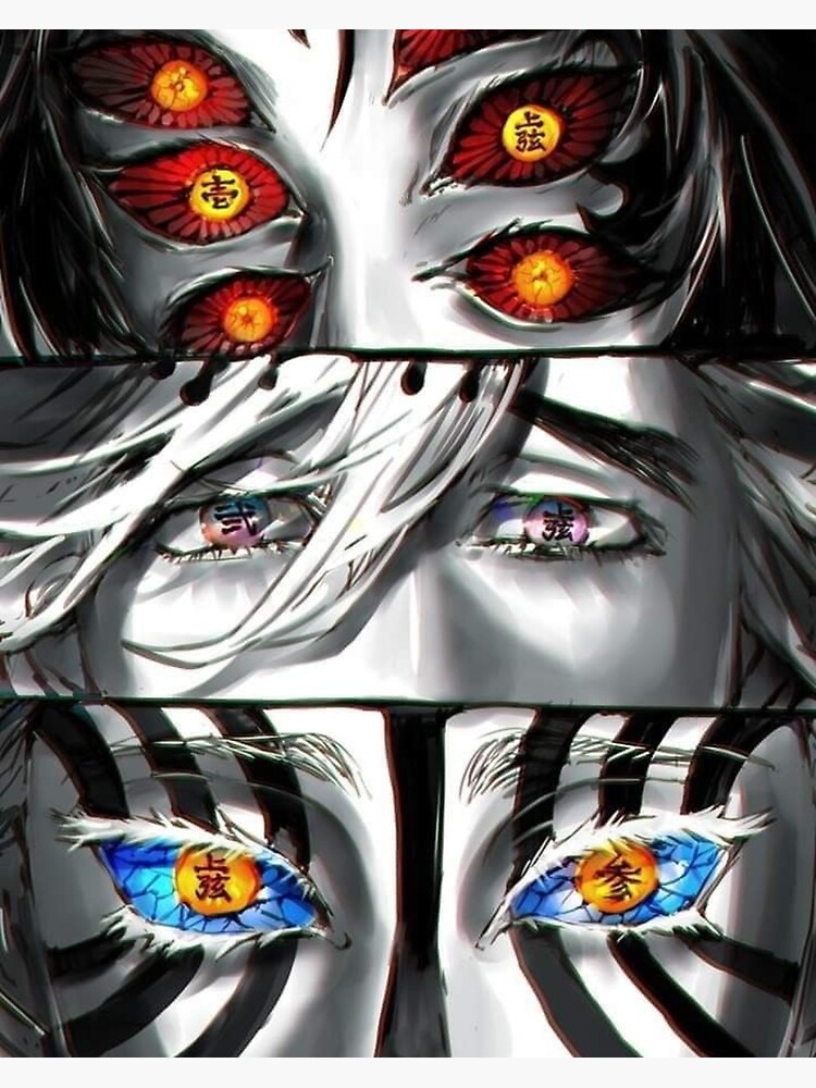 Póster «Doma Akaza Kokushibo Anime Gráfico Badass» de JohnnyRhi | Redbubble