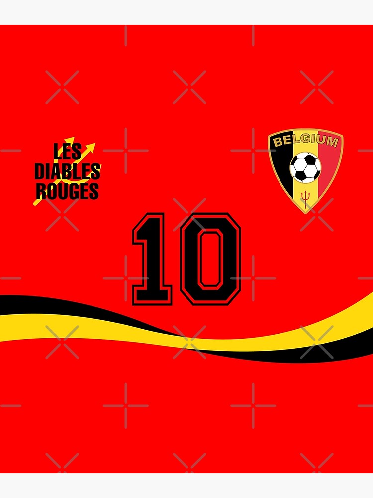 Póster «Selección nacional de fútbol de Bélgica Fútbol Retro Jersey ...