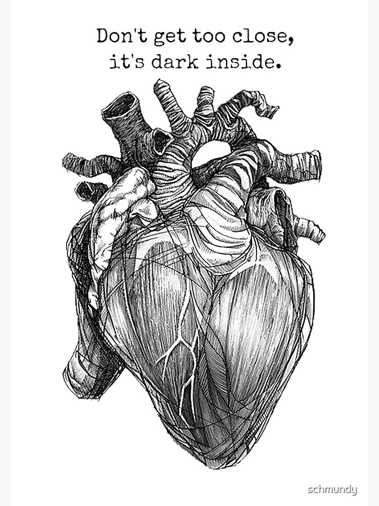 "it's dark inside" Poster by schmundy | Redbubble